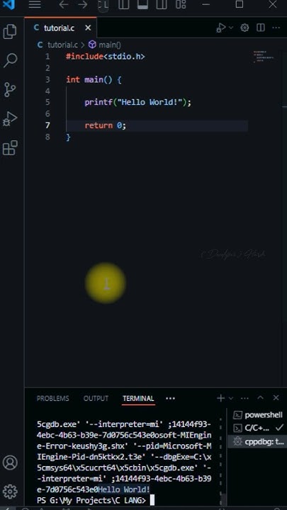 C Programming Print Hello World Program In C Language Shorts Short Shortvideo Shortsvideo