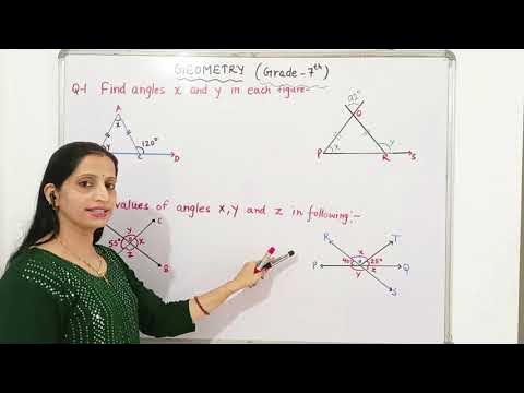 Geometry, Triangle and its properties, Lines & Angles ( Grade 6 & 7 ...