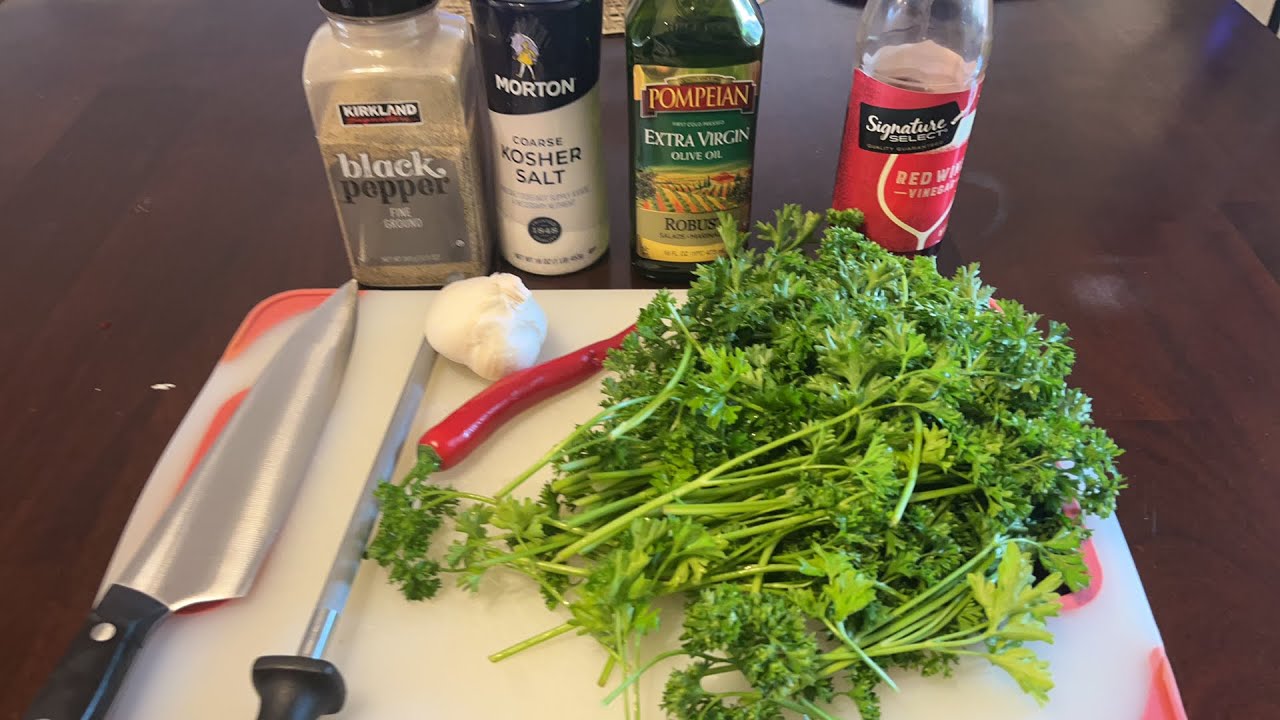 How to make tri tip Delicious chimmichurri sauce - YouTube