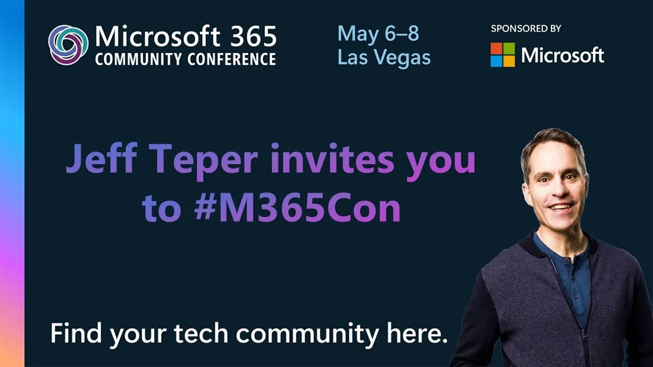 Jeff Teper invites you to join in the Microsoft 365 Community ...