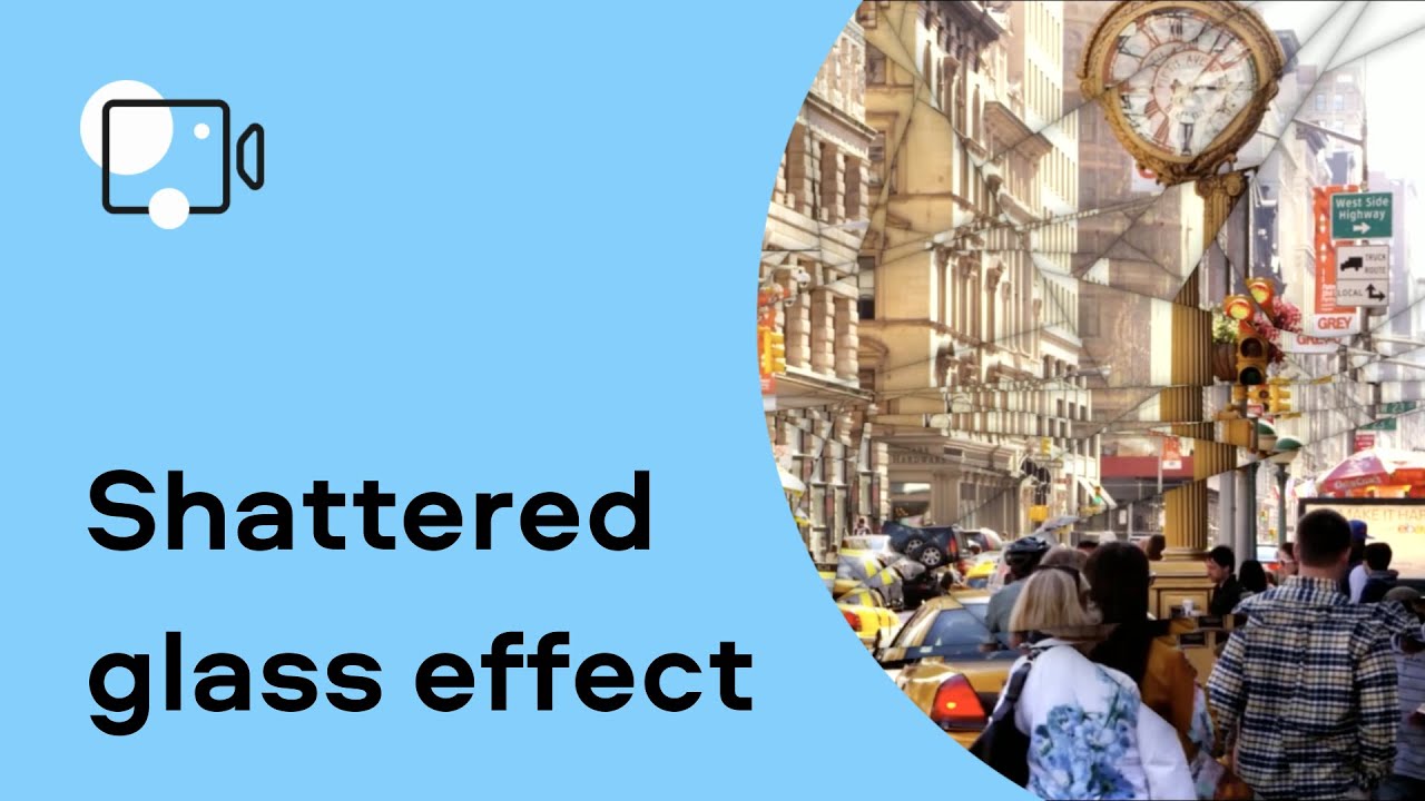 How to add a SHATTERED GLASS EFFECT to a video | video editing ...