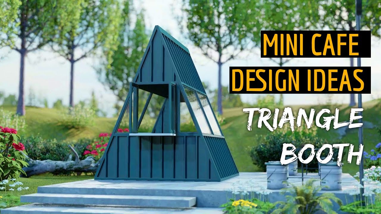 Triangle Booth Mini Cafe Design Ideas - YouTube