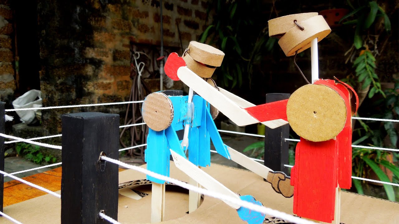 How To Make Boxing Game from Cardboard - DIY Boxing Game - YouTube