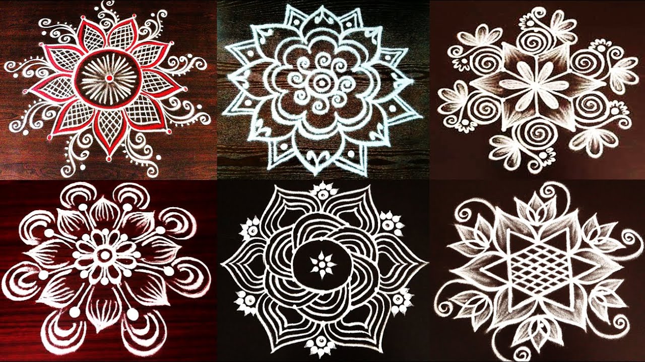 Pongal Kolam Designs | Sankranthi Muggulu | Easy Simple Kolangal ...