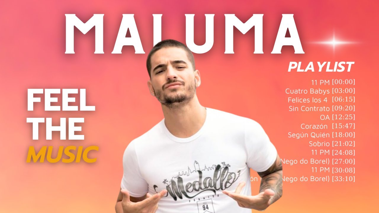 MALUMA Grandes Éxitos 2024 ~ Las Mejores Canciones De Maluma ~ Pop ...