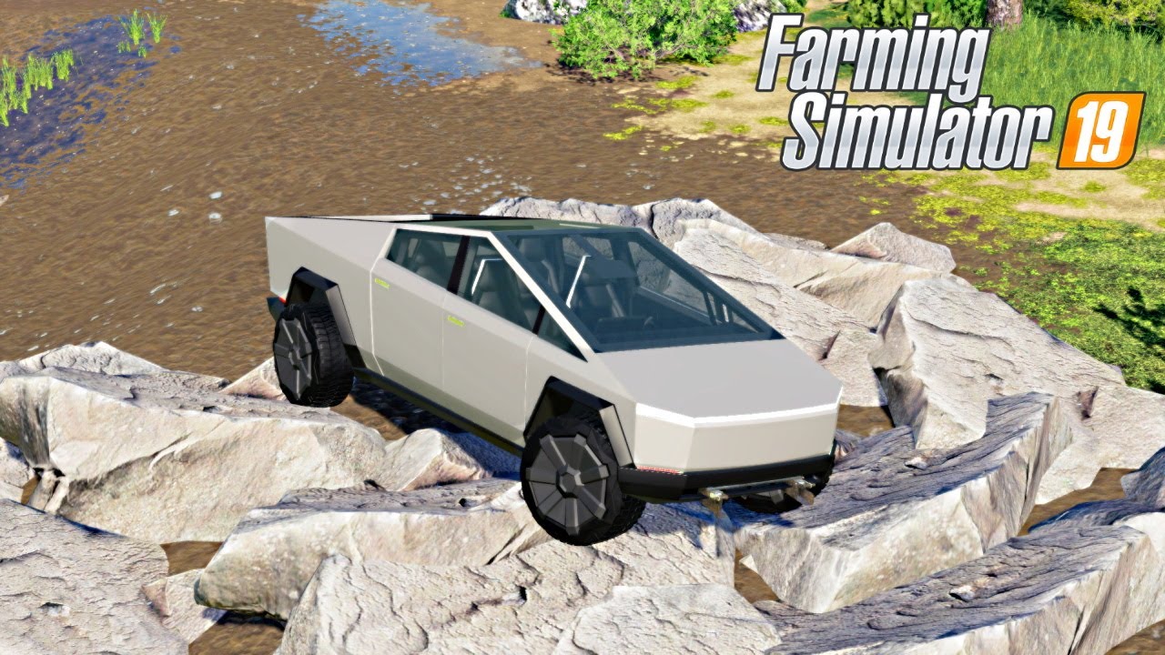 "TESLA CYBERTRUCK" MUDDING AND SNOW PLOWING! | NEW TESLA MOD | FARMING ...