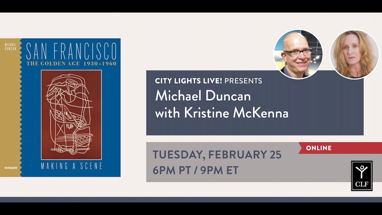 CITY LIGHTS LIVE Michael Duncan in conversation with Kristine McKenna - YouTube