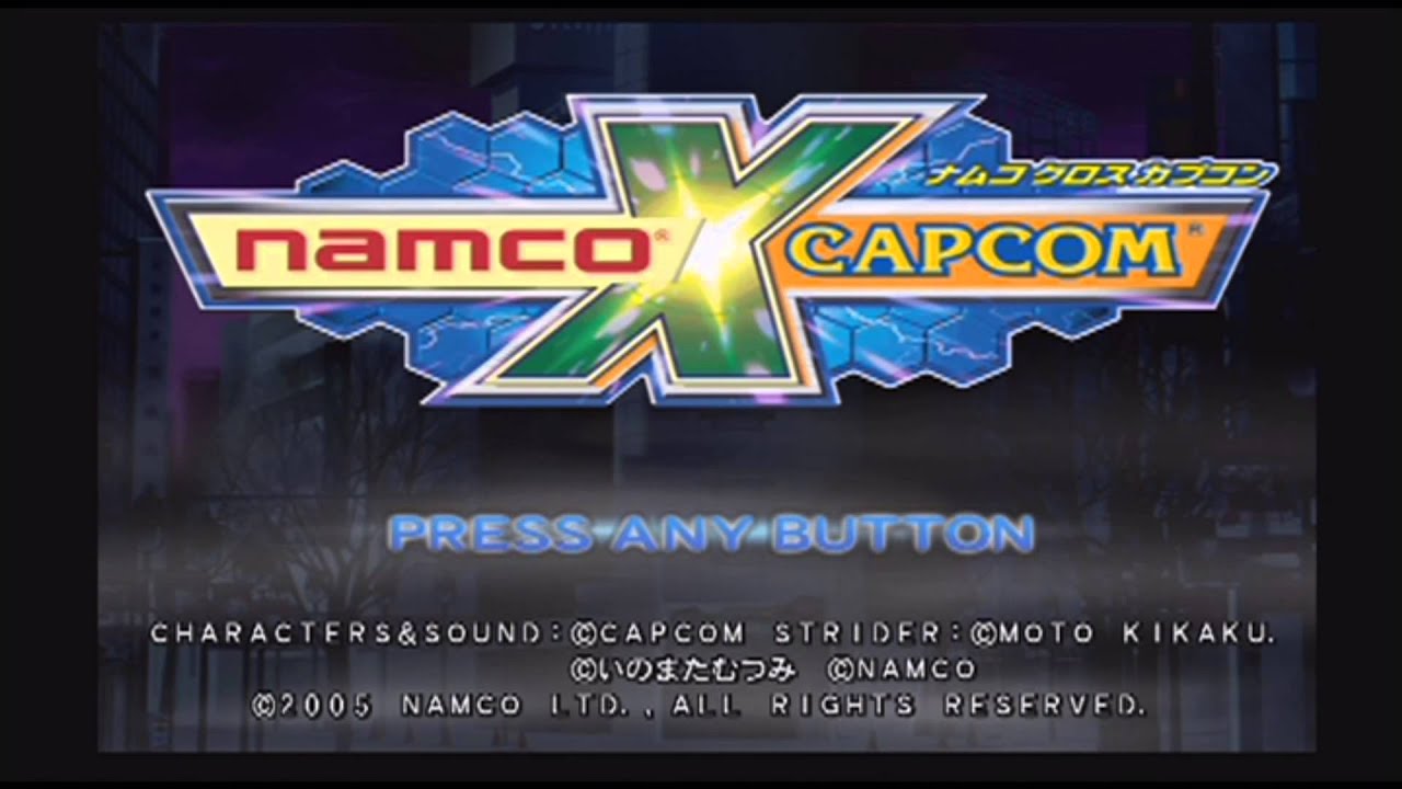 PS2 Namco X Capcom Title Screen - YouTube