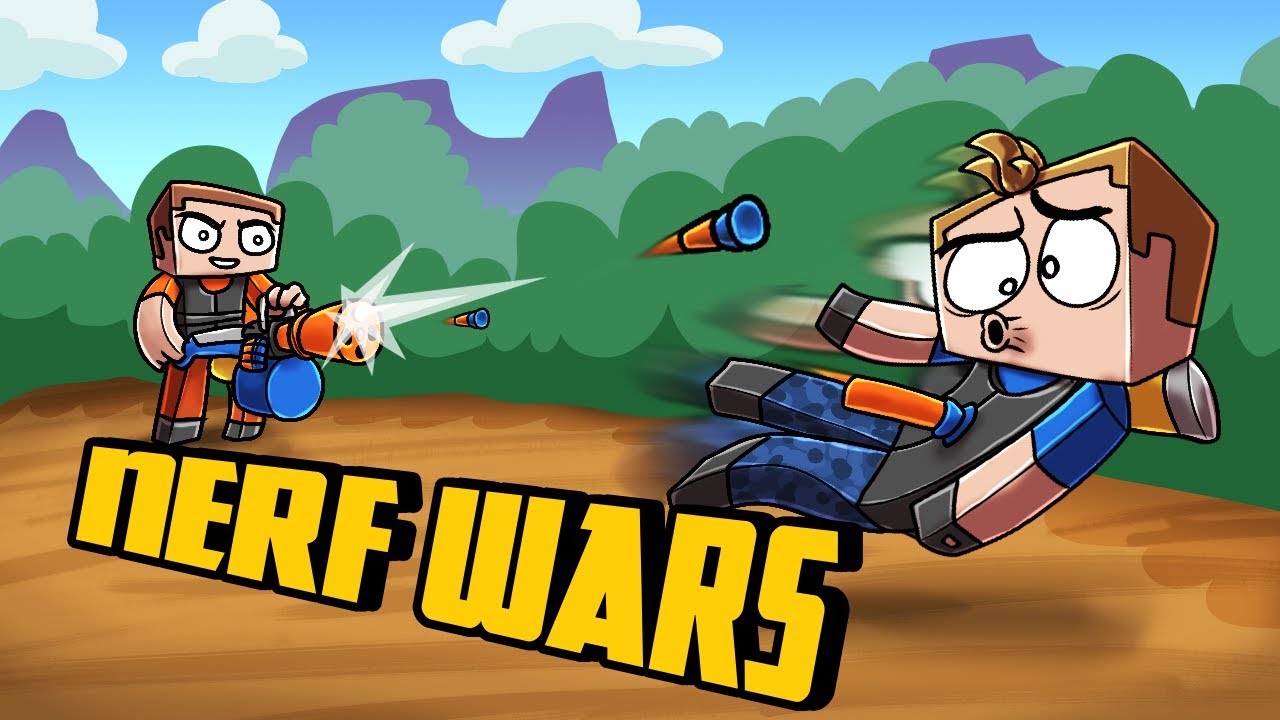 Minecraft | IMPOSSIBLE NERF TRICK SHOT CHALLENGE! (Nerf War Mods) - YouTube