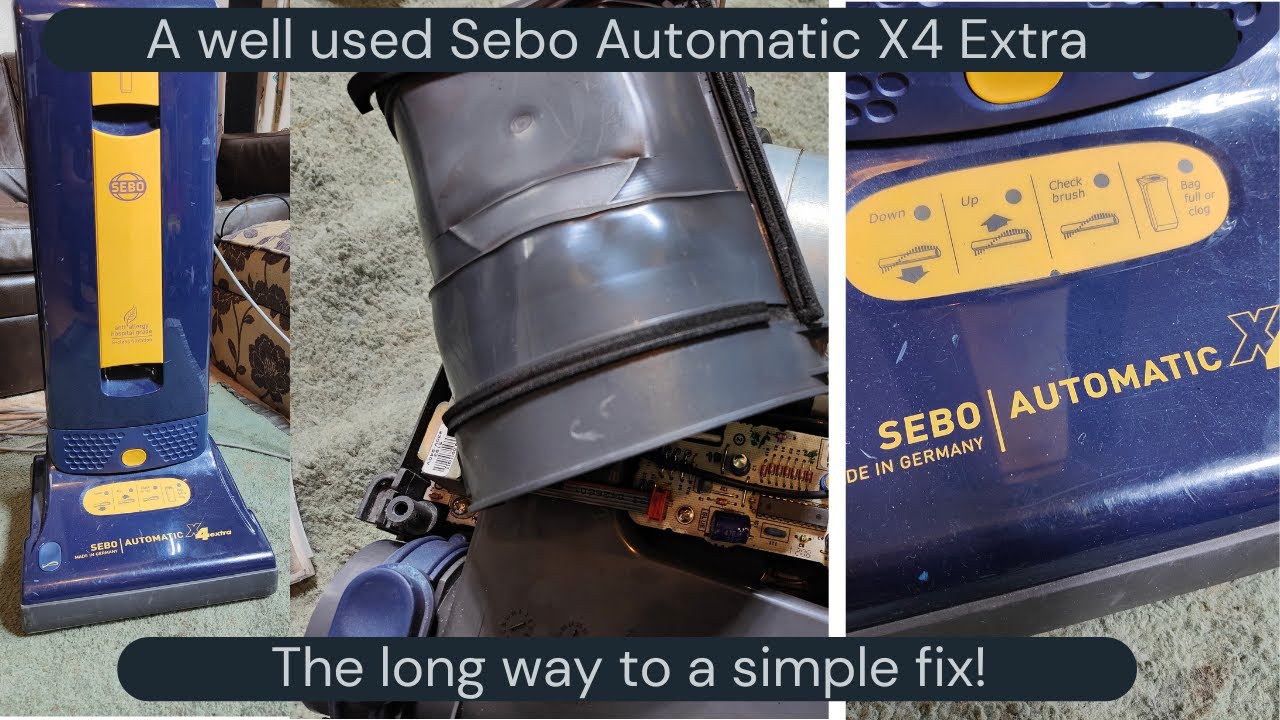 Sebo X4 - Troubleshooting & Repair! Slightly melted... - YouTube