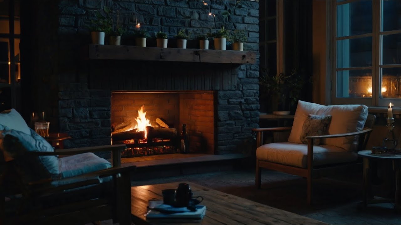 🔥 Cozy Fireplace Vibes with Crackling Fire Sounds | Relax, Study ...