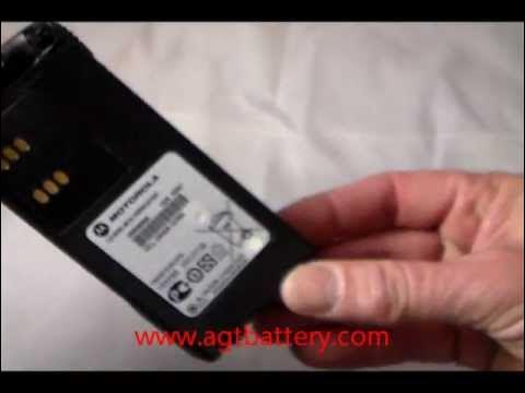 Motorola Original HNN9009A Portable Radio Battery - YouTube