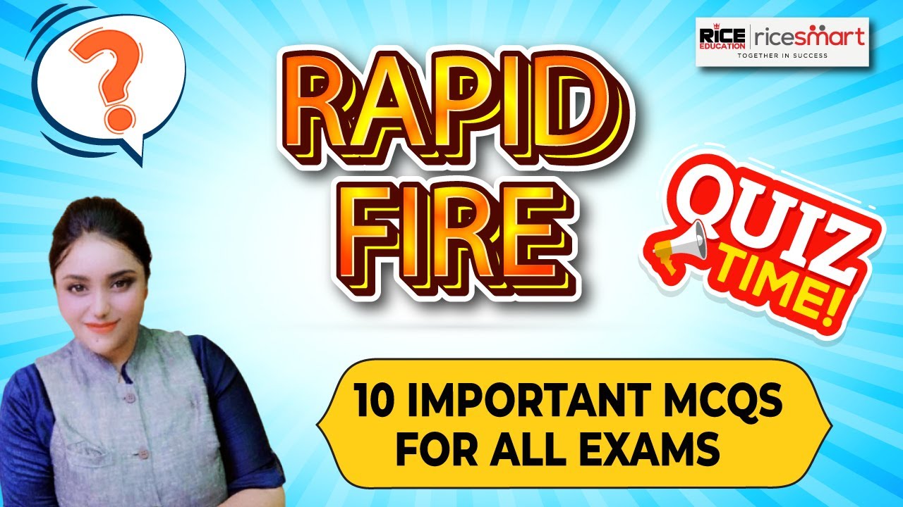 General Knowledge Quiz | Rapid Fire | 10 Important MCQ''s For All Exam - RICE Education - YouTube