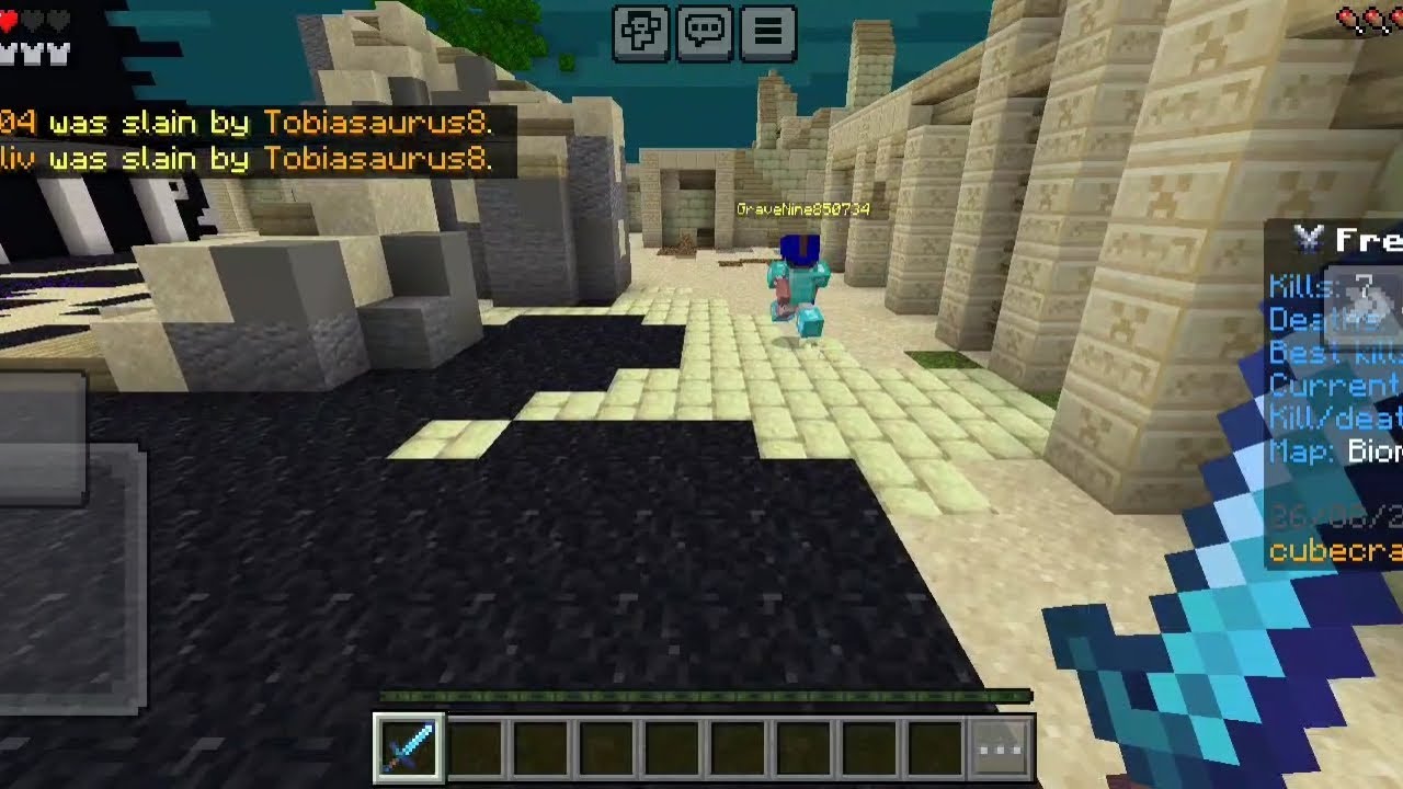 Minecraft cube craft battle arena gameplay | Minecraft games - YouTube