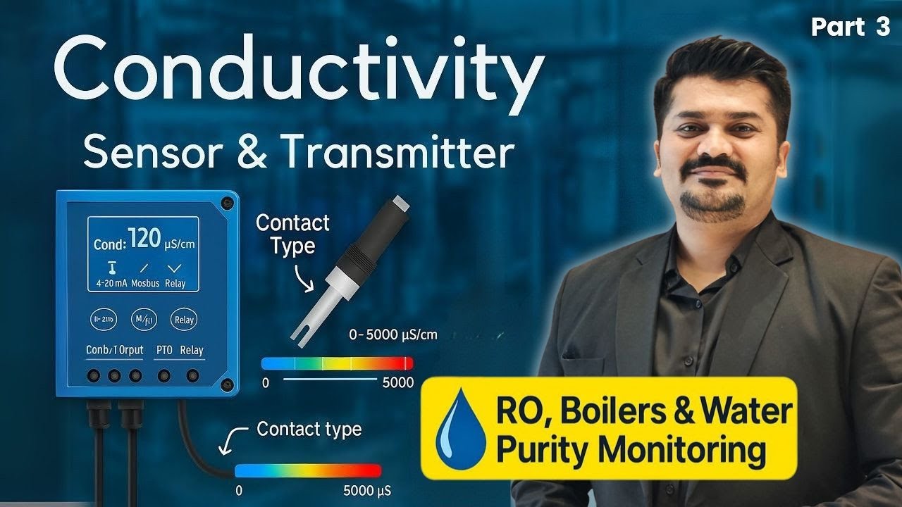 Conductivity Sensor & Transmitter Explained | RO, Boiler, Water Quality ...