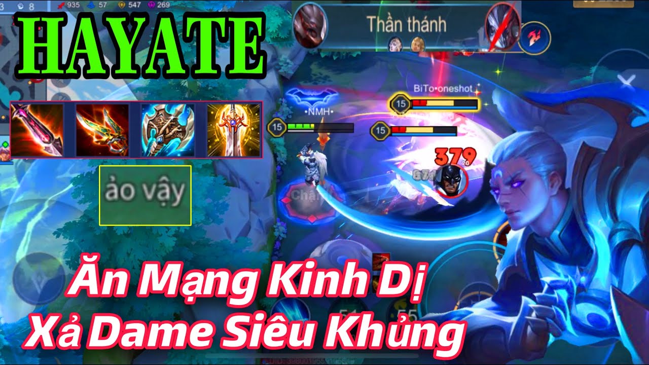 HAYATE mùa 2023 - S2 || Trang Bị và Bảng Ngọc Mạnh Nhất Ăn Mạng Kinh Dị - Xả Dame Siêu Khủng ...