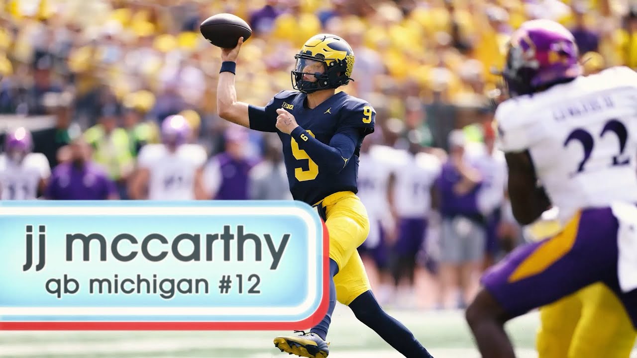 J.J. McCarthy has pro-ready footwork! - YouTube