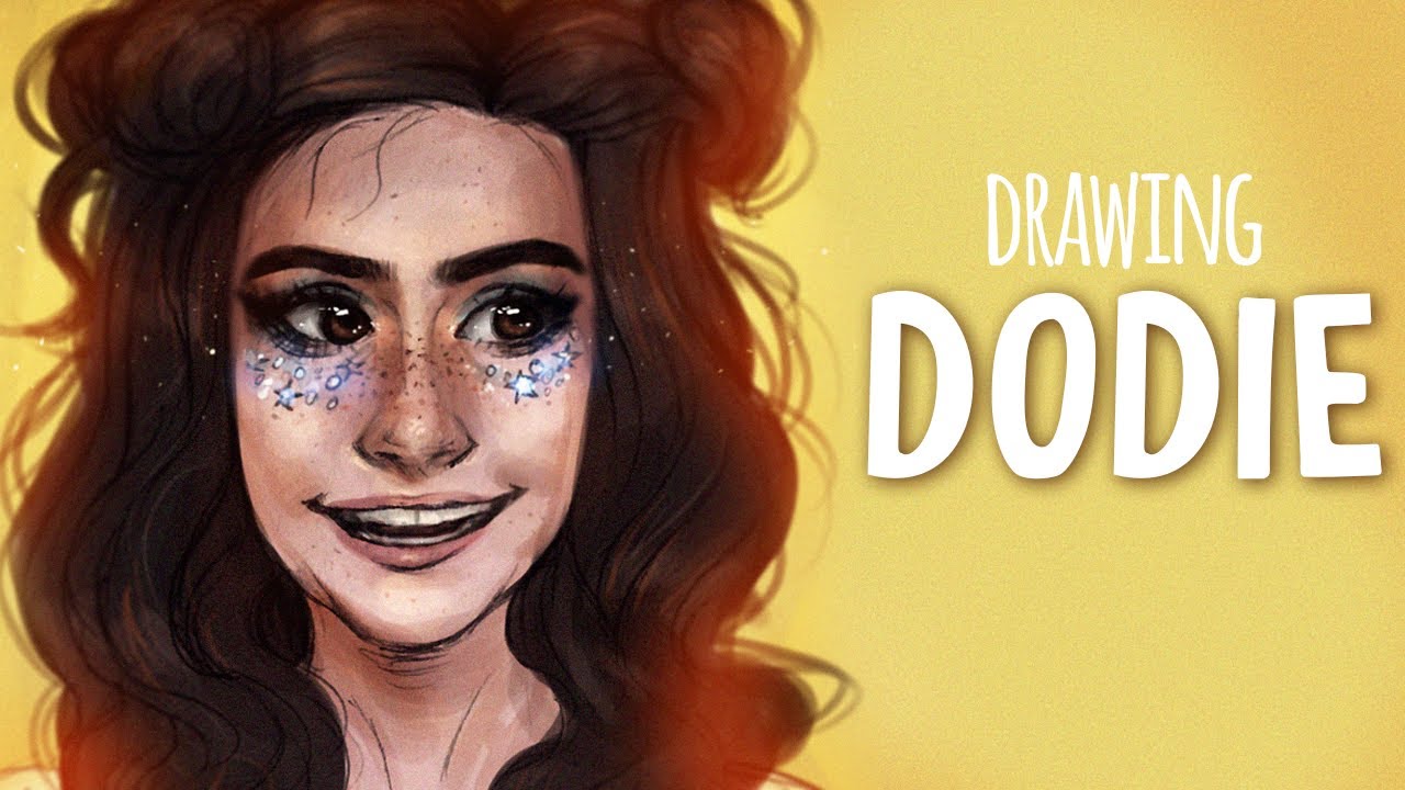 DRAWING DODIE CLARK (Doddleoddle) | Jenna Drawing - YouTube
