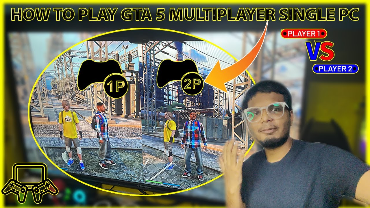 How To Play GTA 5 Multiplayer Single PC 🤯 2 Players | With DENNY - YouTube
