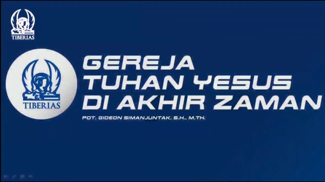 Pdt. Gideon Simanjuntak - Gereja Tuhan Yesus di Akhir Zaman - YouTube