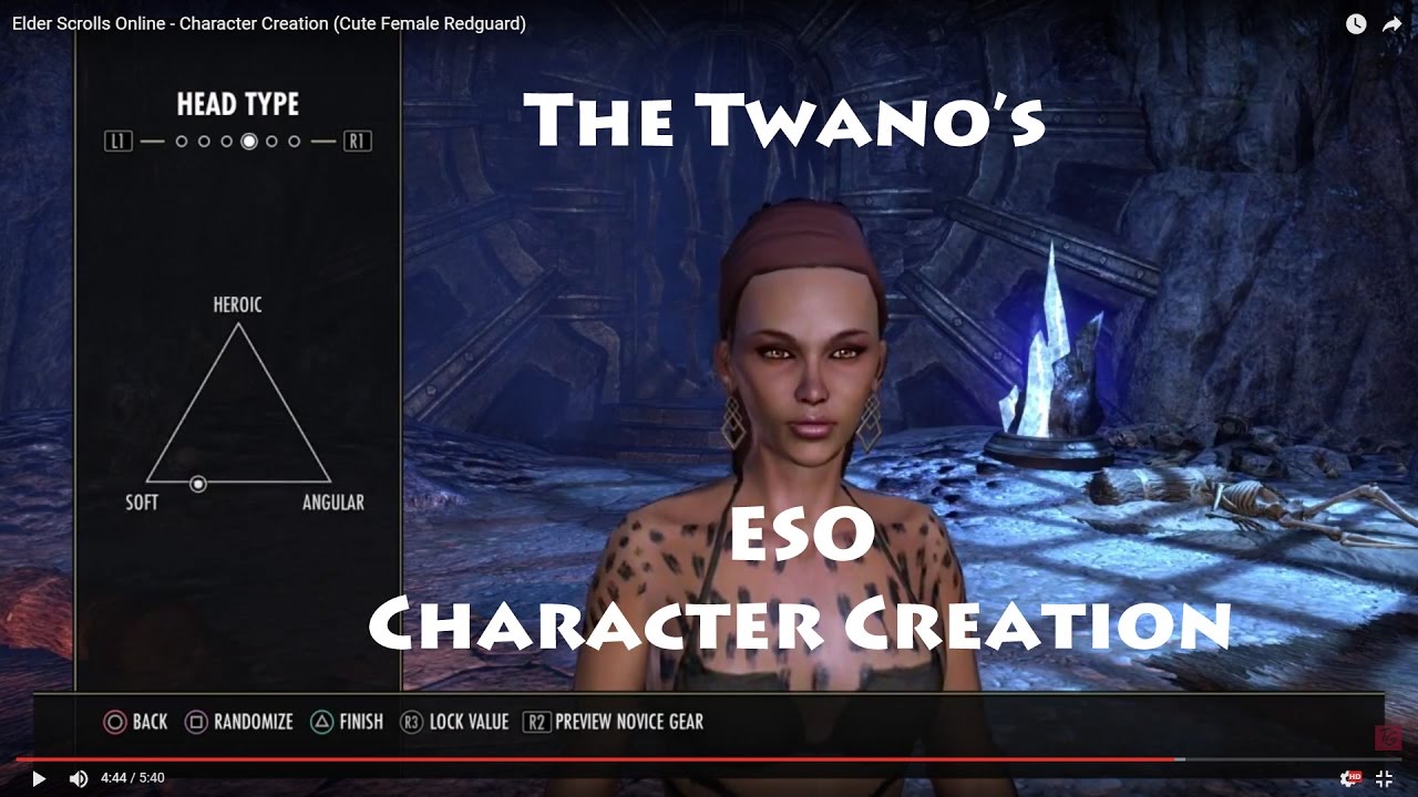 Elder Scrolls Online - Character Creation (Cute Female Redguard) - YouTube