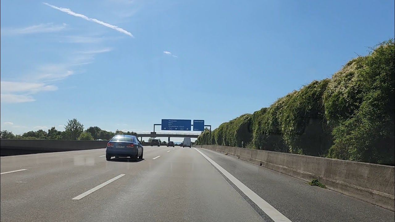 a drive from Steinbach to Flörsheim over Highway/Autobahn A66 PLEASE ...
