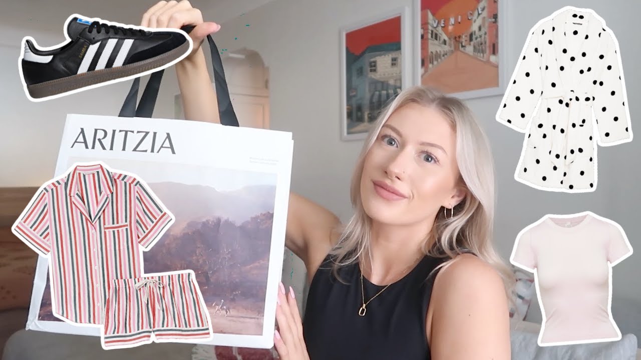 *CLEAN GIRL* AESTHETIC TRY-ON HAUL | Aritzia, Victoria's Secret + more ...