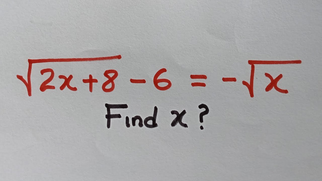 Watch Me as I Solve This Viral Radical Equation in Seconds! | SAT, GRE ...