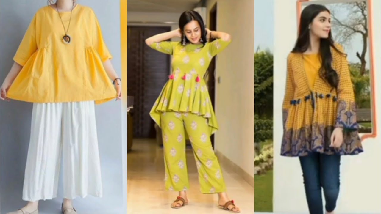 Plates and Layers Pettern Front Open Frock, stylish & Beautiful summer ...