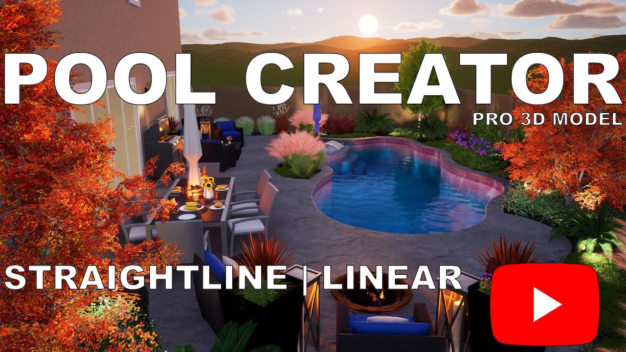 The Ramos Pool - Pool Creator Pro 3D Model - YouTube
