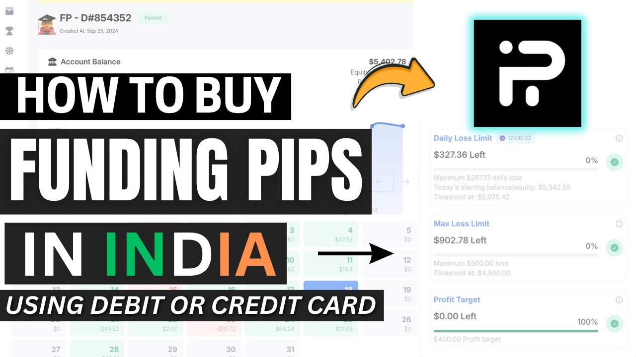 "How to buy Funding Pips Prop Firm account in INDIA using debit card ...
