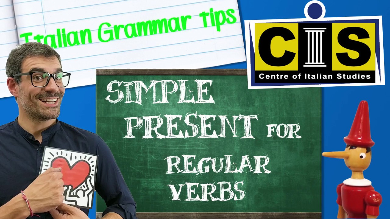 Italian Simple Present - Indicativo presente verbi regolari - Easy ...