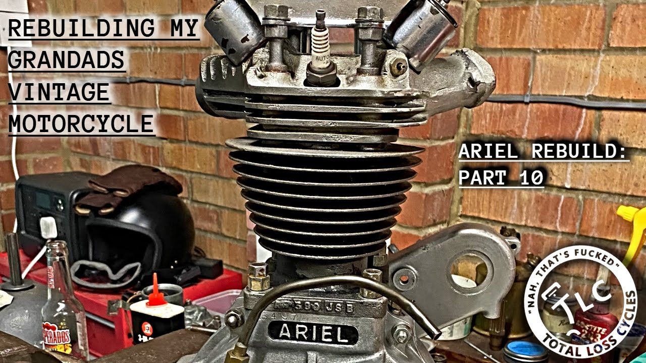 Rebuilding my Grandad's Vintage Motorcycle! The Ariel rebuild Part Ten ...