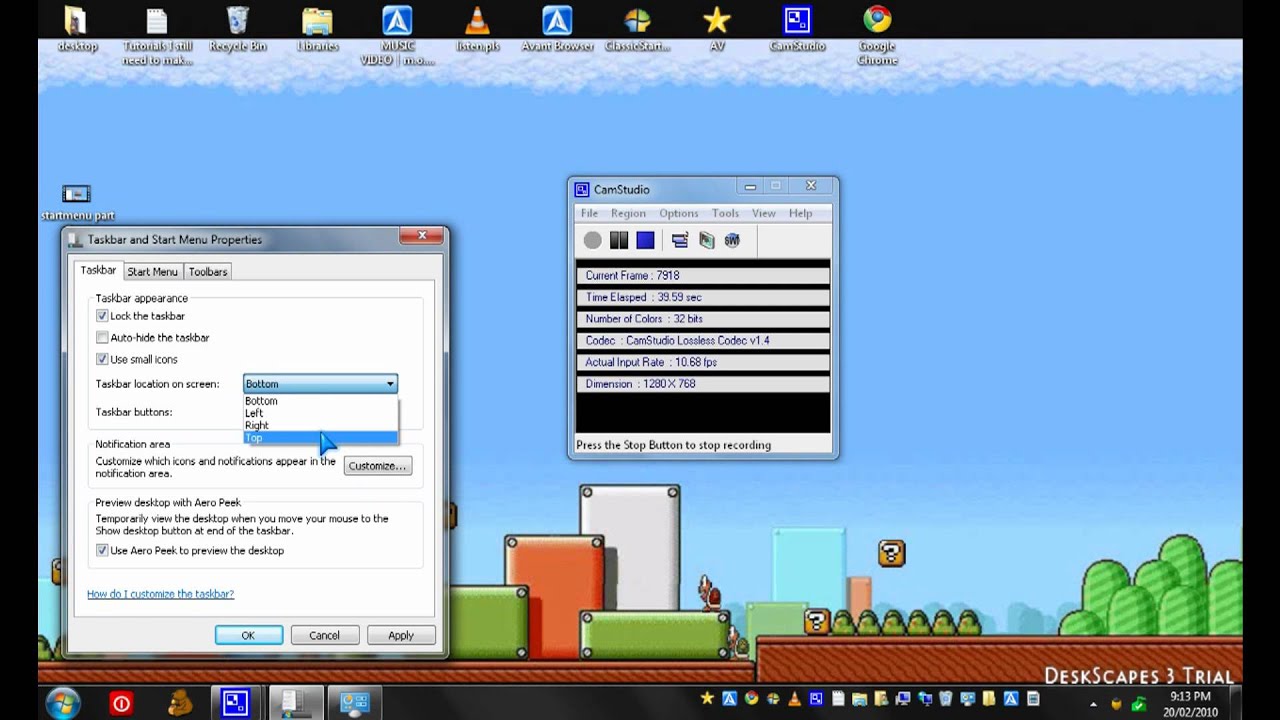 Customize the appearance of Windows 7 Startmenu and Taskbar - YouTube