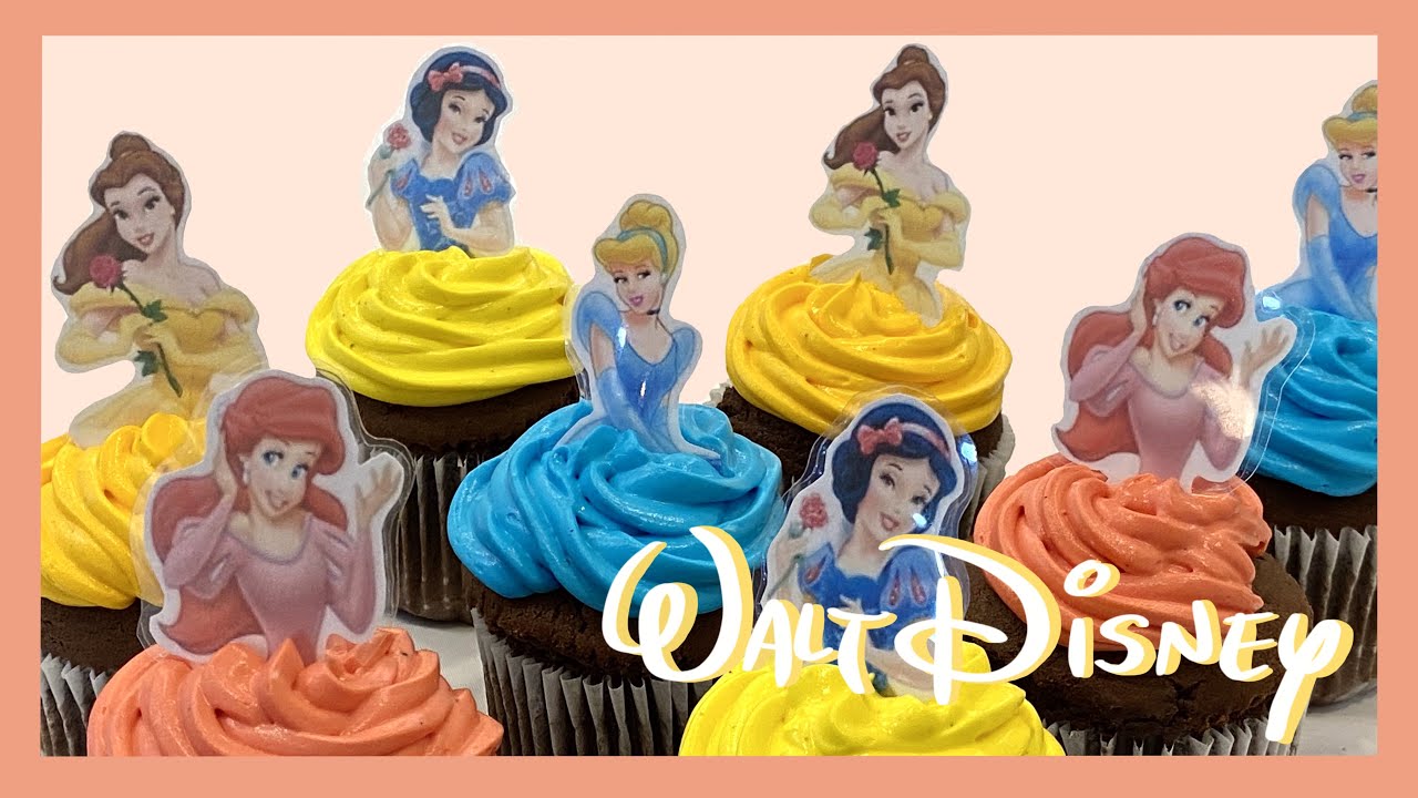 🎀👸🏻디즈니 프린세스 머핀 만들기👸🏻🎀 disney princess muffinㅣpastry굥쌤 - YouTube
