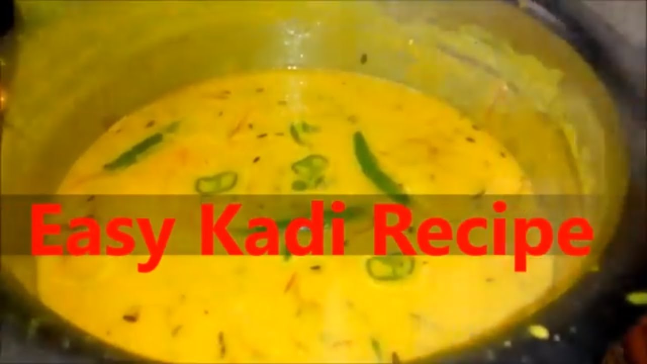 Kadi Recipe | Kadhi Recipe in hindi | Onion Kadhi | Punjabi kadhi ...