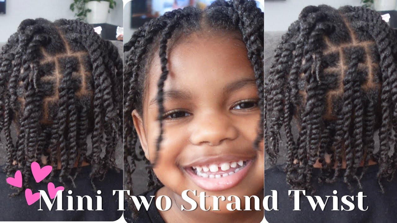 Mini Two Strand Twist| 4C Natural Hair 💕 - YouTube