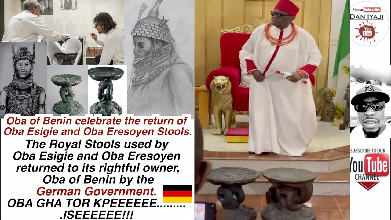 Oba of Benin celebrate the return of Oba Esigie and Oba Eresoyen Stools ...