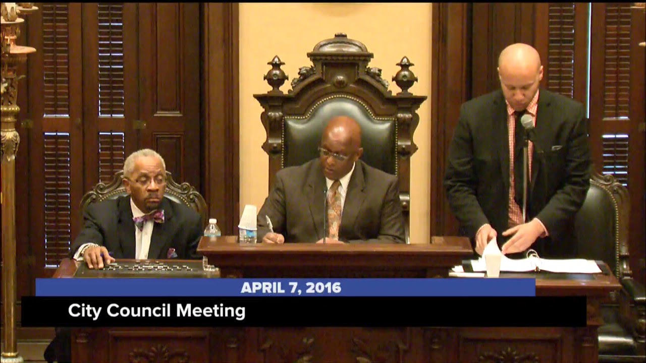 Baltimore City Council Meeting, Thursday, April 7, 2016 - YouTube