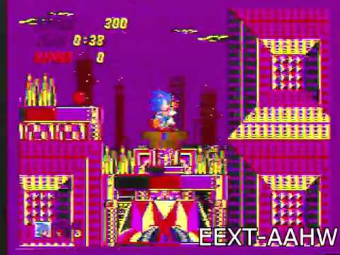 Different colored levels in sonic 2 game genie codes - YouTube