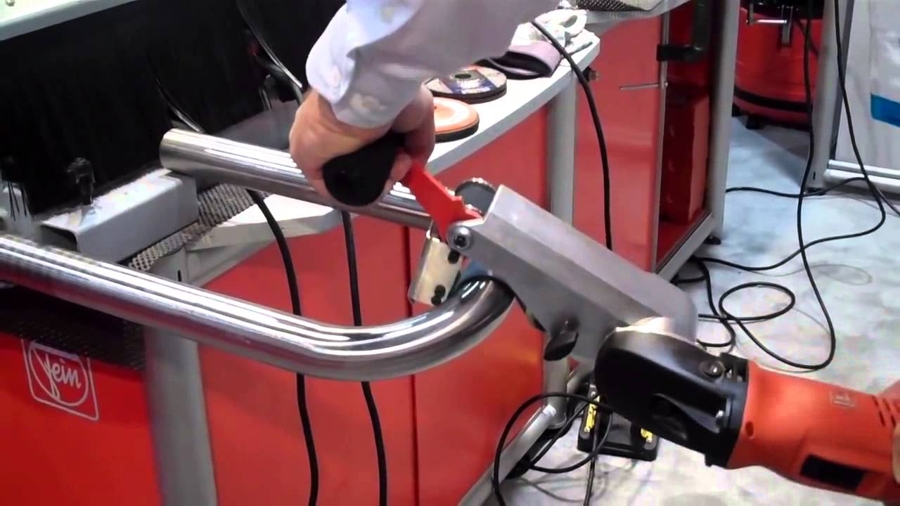 RS10-70E Pipe Polisher / Pipe Sander Demo Video 2 (for Stainless Steel ...