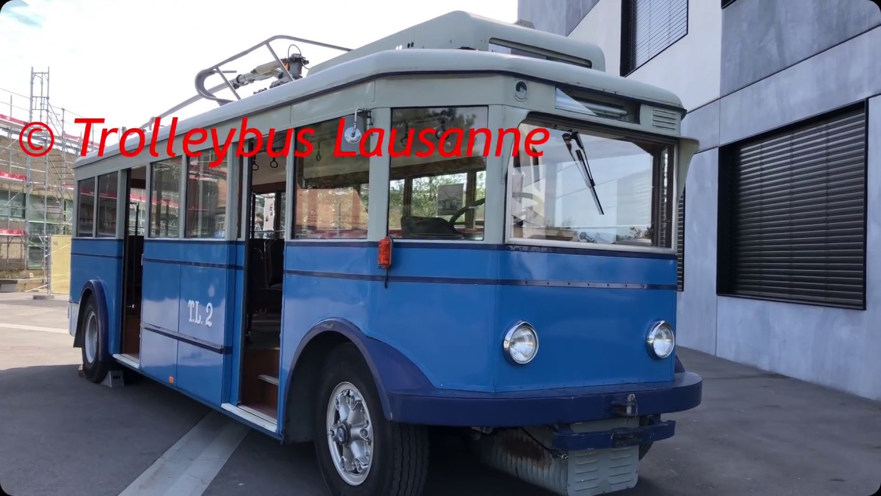Présentation du Trolleybus FBW TL 2 des tl lors de la journée de la ...