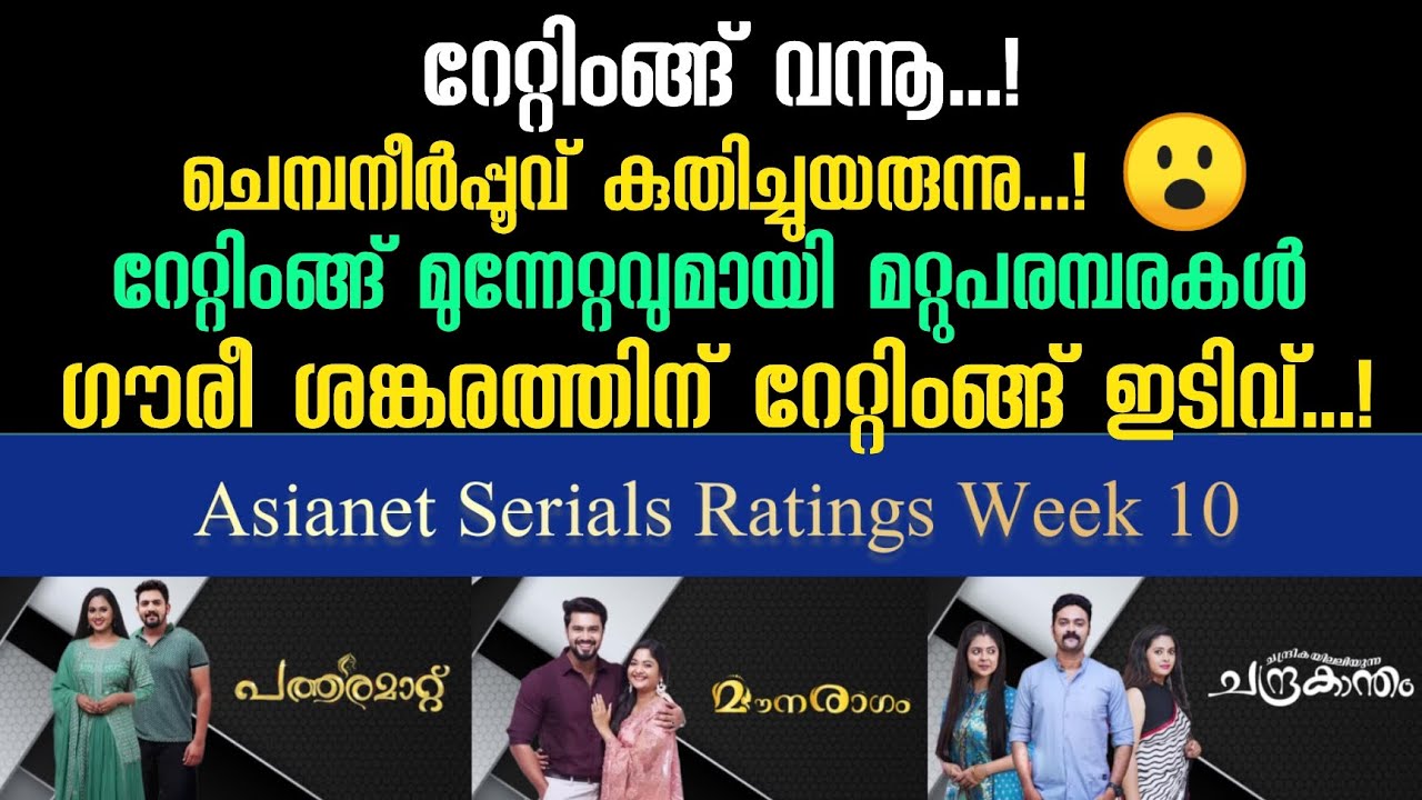 Asianet Serial TRP Rating Week 10 | Asianet Serials Ratings | STAR ...