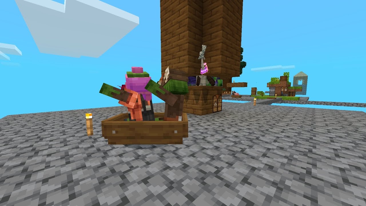 Minecraft Skyblock (episode 3) mob farm - YouTube