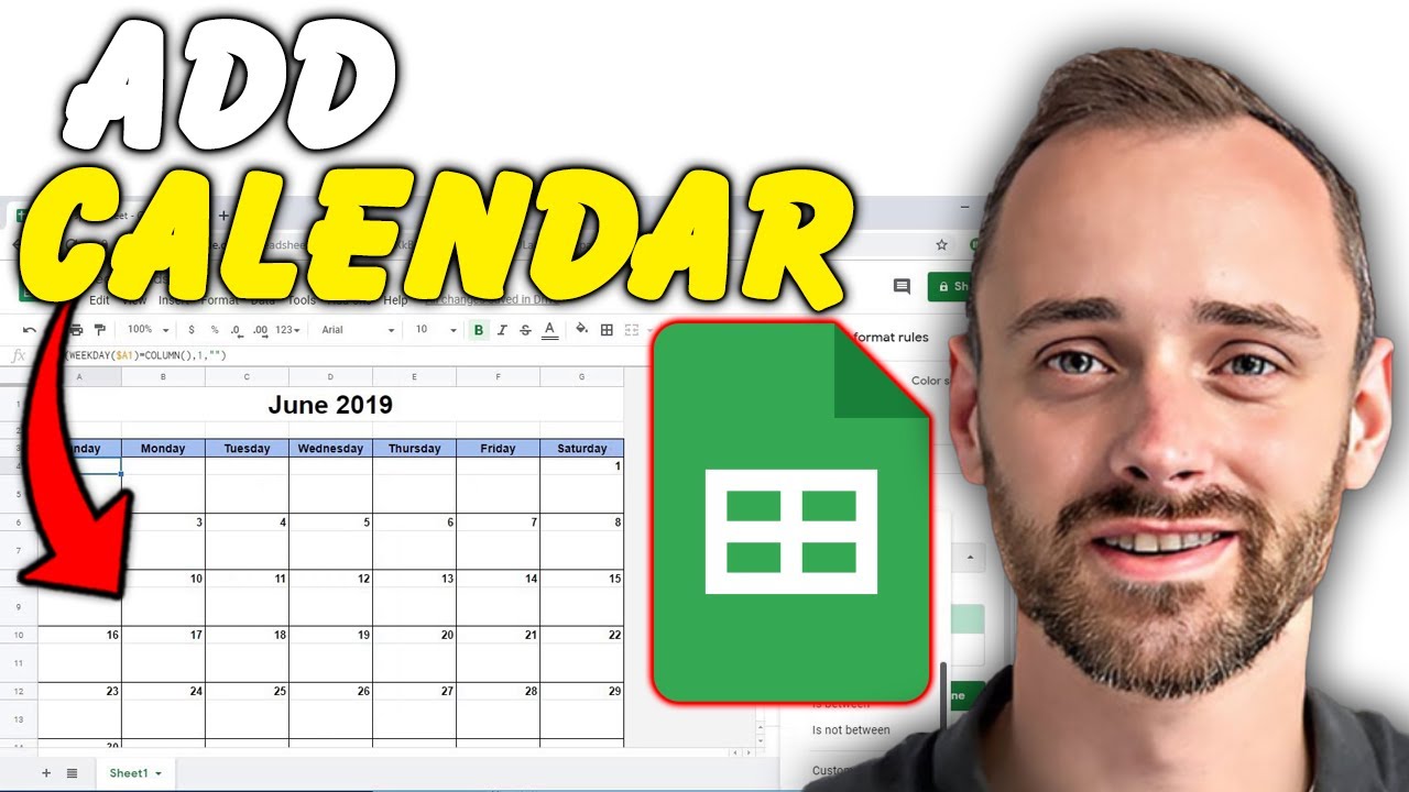 How To Add Calendar In Google Sheets | Quick Guide - YouTube
