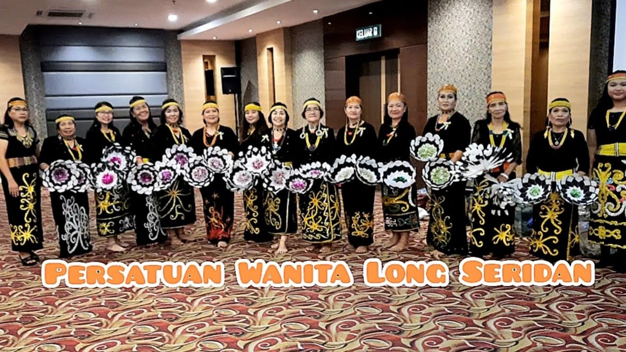Tarian Panjang Kelabit versi Wanita Long Seridan. - YouTube