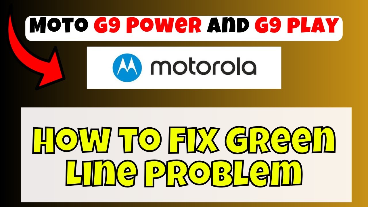 How to Fix Green Line Problem Moto G9 Power and G9 play - YouTube
