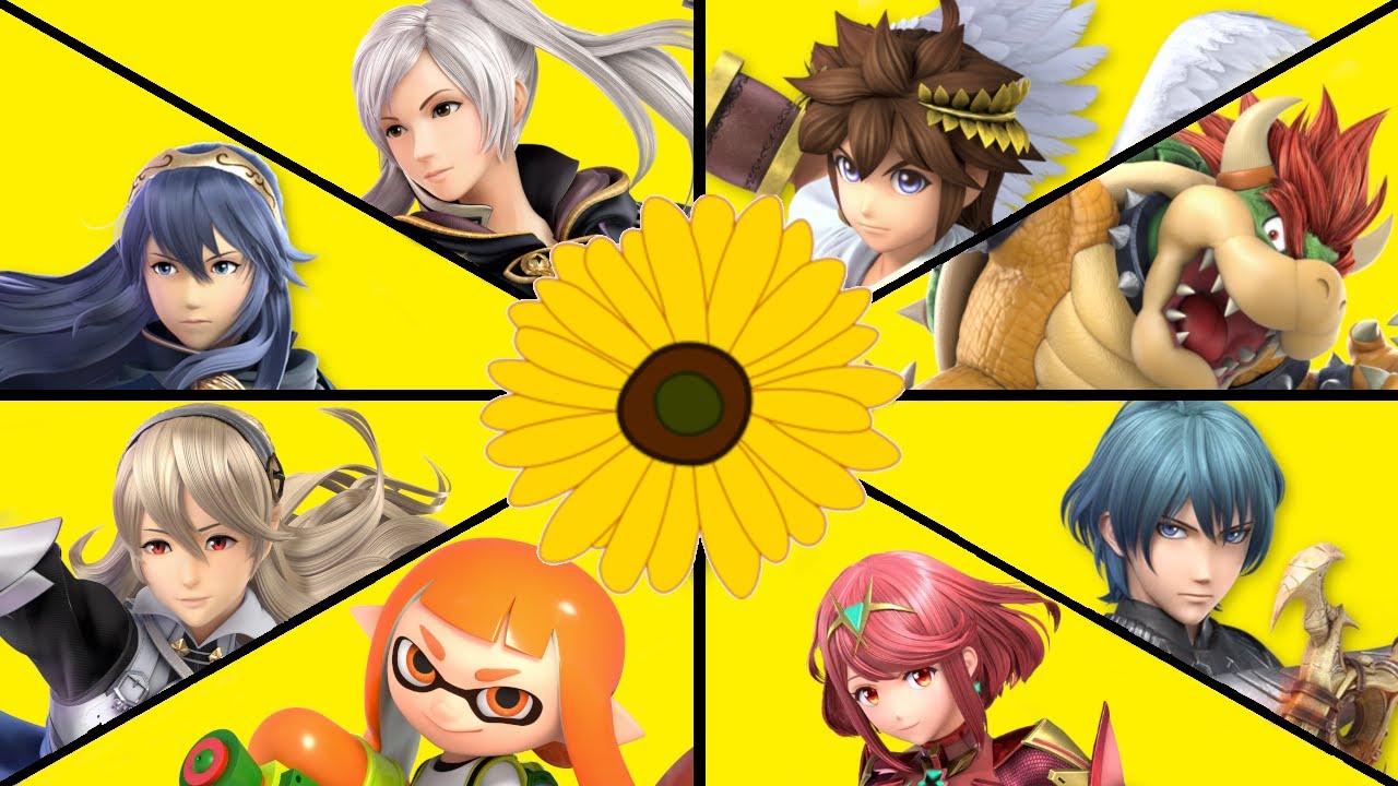Super Smash Bros. Ultimate: Yellow-Haired Fighters - YouTube