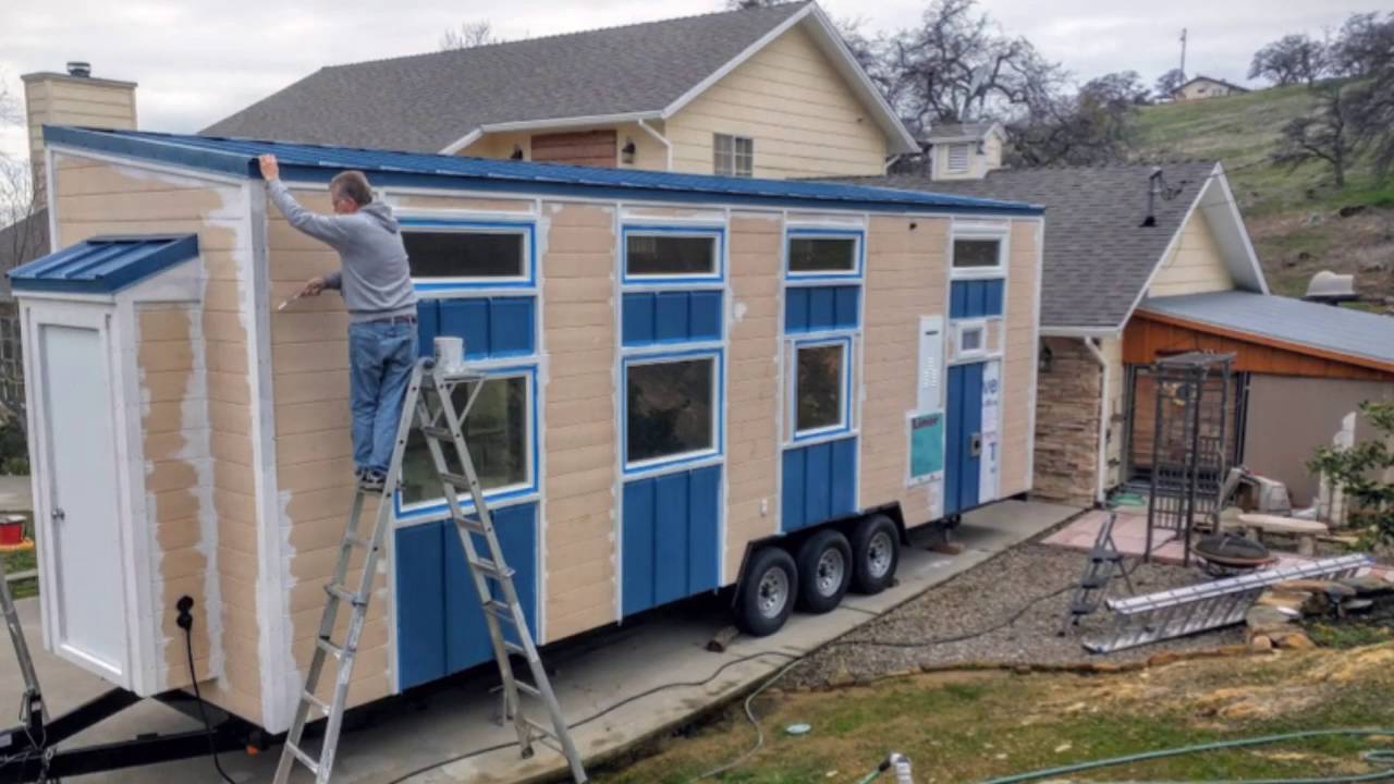 Father and Son Build A Tiny House - YouTube