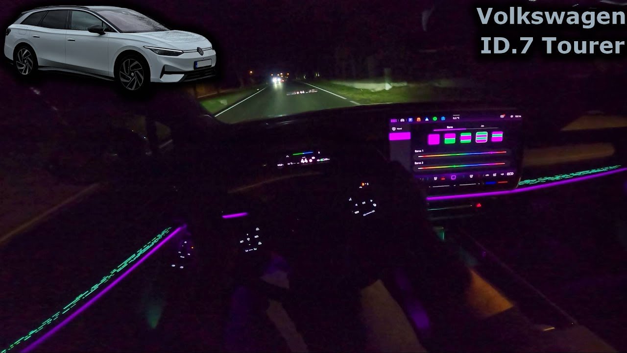 2024 Volkswagen ID.7 Tourer Pro | night POV driving - YouTube